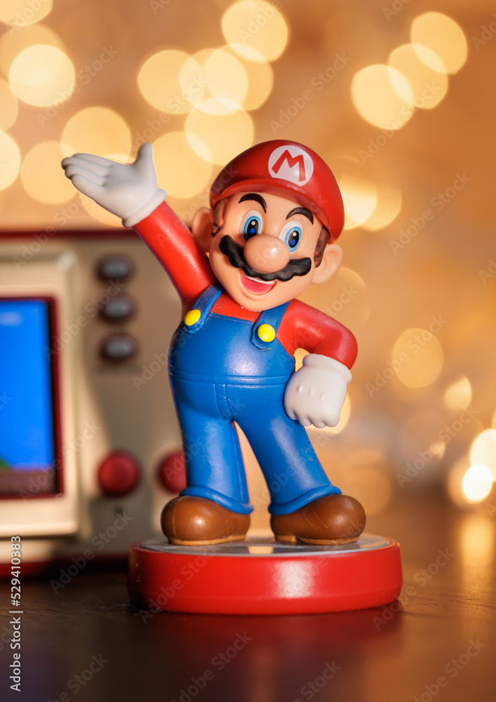 MOSCOW, RUSSIA - September 08, 2022: Super Mario Bros figure character ...