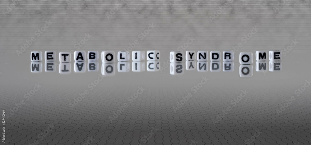 metabolic syndrome word or concept represented by black and white ...