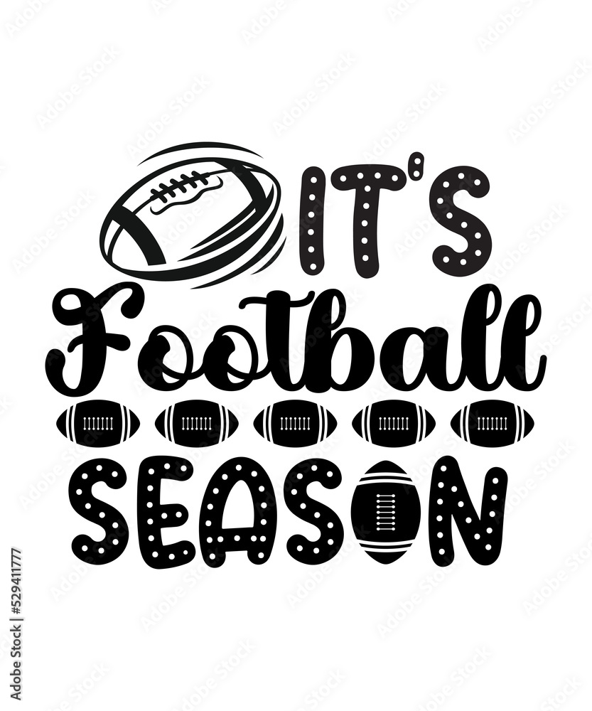 Football SVG, Football cut file, Football Silhouette & Cricut Cut File ...