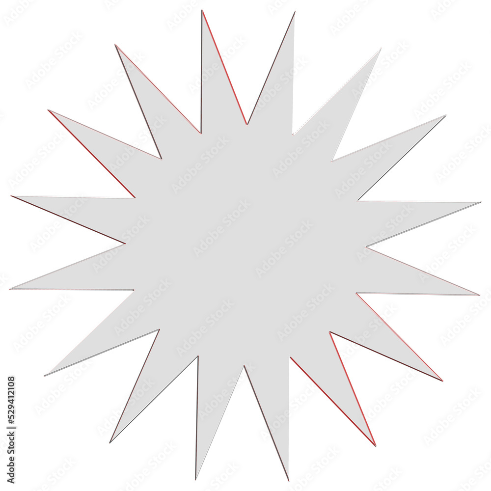 Geometric shape with chrome effect. Minimal star shapes. Set of ethnic ...