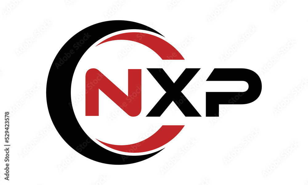 NXP three letter swoosh logo design vector template | monogram logo | abstract logo | wordmark ...