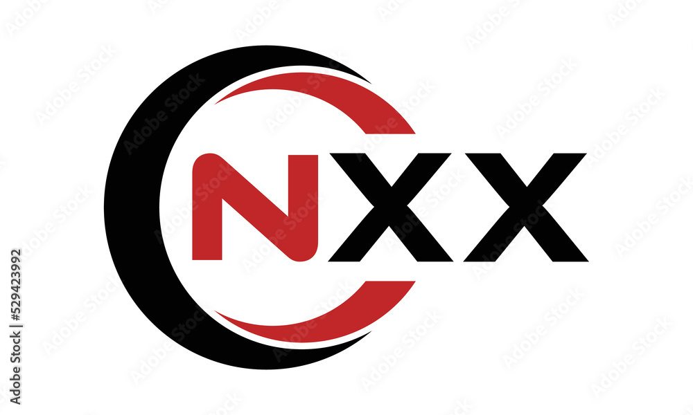 NXX three letter swoosh logo design vector template | monogram logo ...