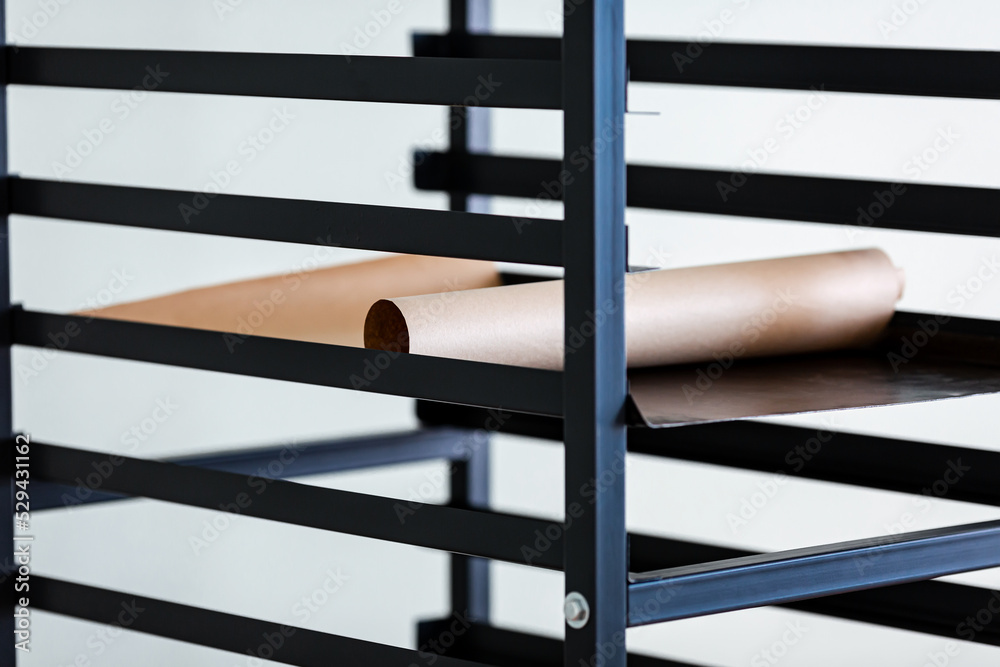 rack made of metal on a white background Stock Photo | Adobe Stock