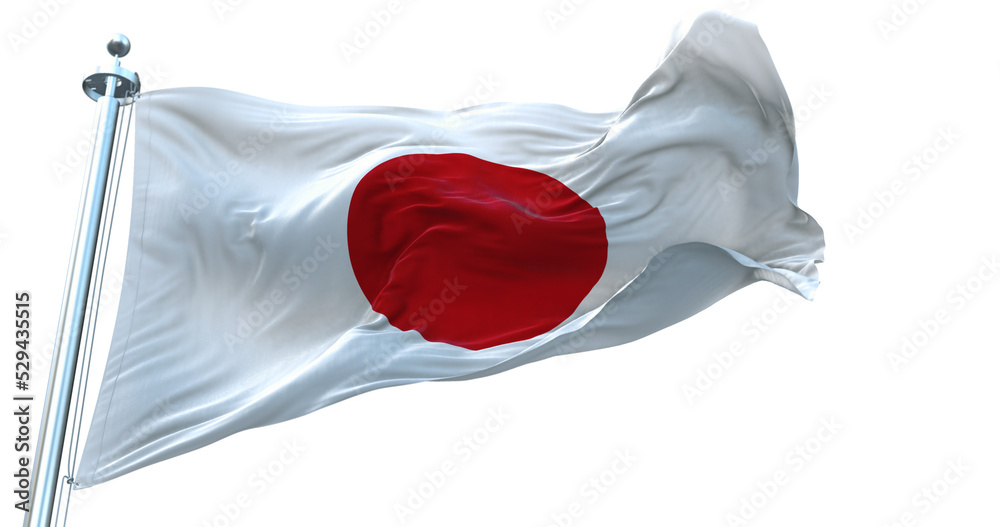Japan flag on transparent background 4k Stock Illustration | Adobe Stock