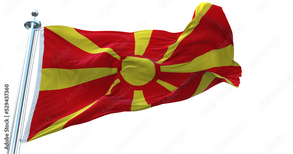 Macedonia. flag on transparent background 4k Stock Illustration | Adobe ...