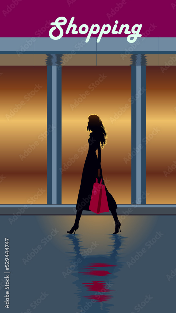 Fashion style slim stylised as fashion illustration stylish women ...