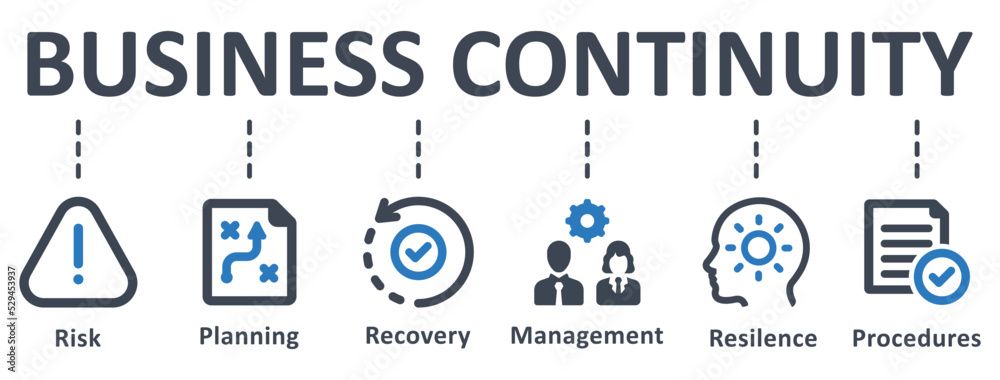 Business Continuity icon - vector illustration . Business, continuity ...