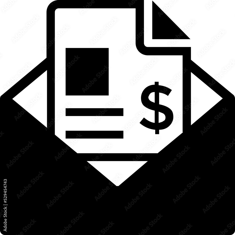 Bank Statement Vector Icon Stock Vector | Adobe Stock