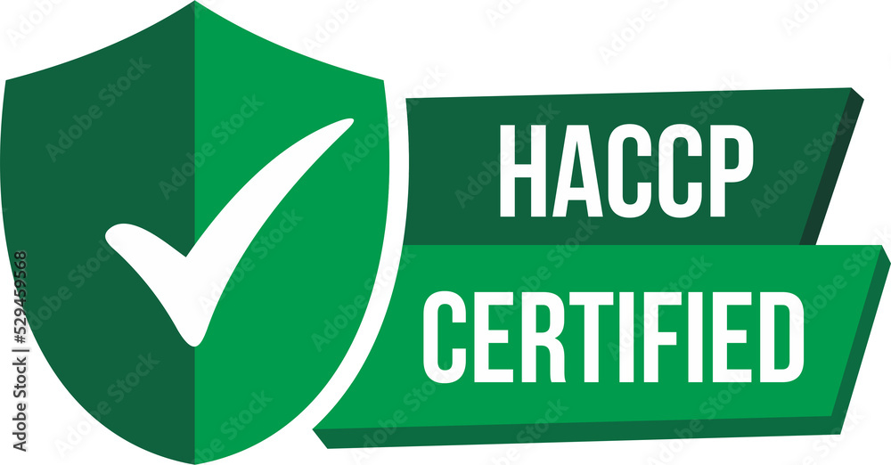 HACCP Certified icon stamp badge stickers Stock Illustration | Adobe Stock