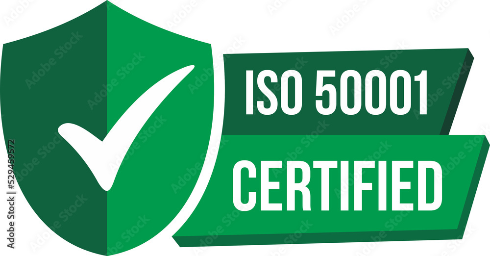 ISO 50001 standard certificate badge - Energy management. Png stock ...