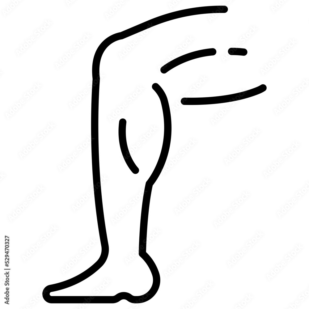 leg foot muscle outline icon Stock Vector | Adobe Stock
