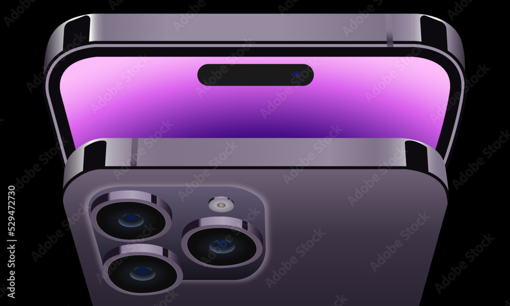 New iPhone 14 presentation. Illustration for app, web, presentation ...