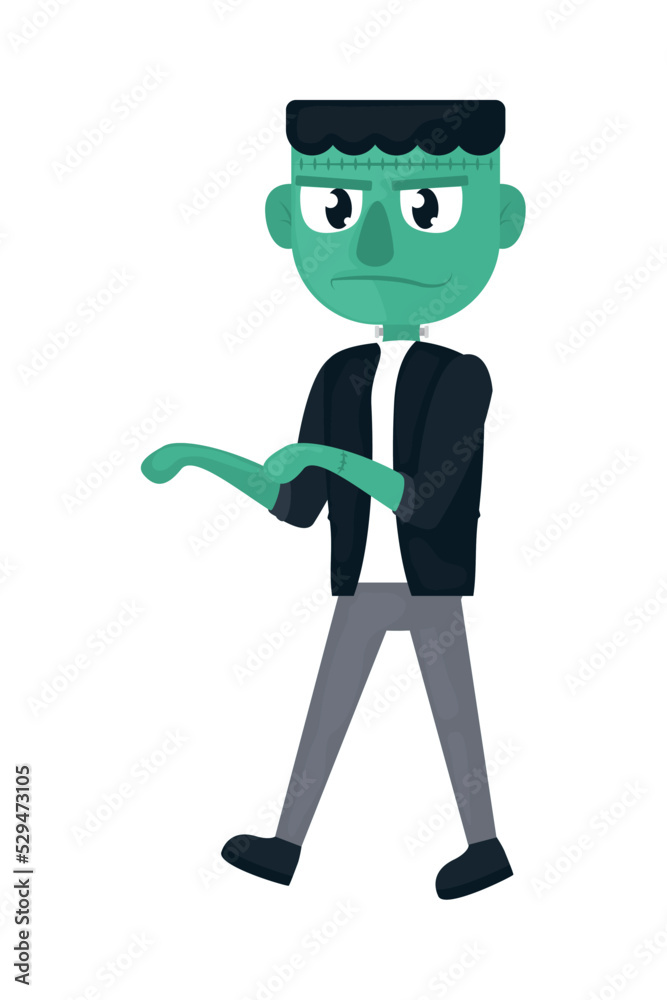 cartoon frankenstein character Stock Vector | Adobe Stock