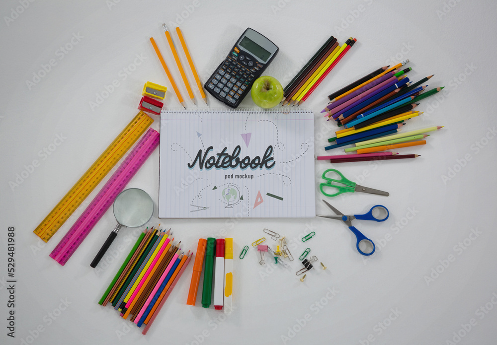School Notebook Stock Template | Adobe Stock