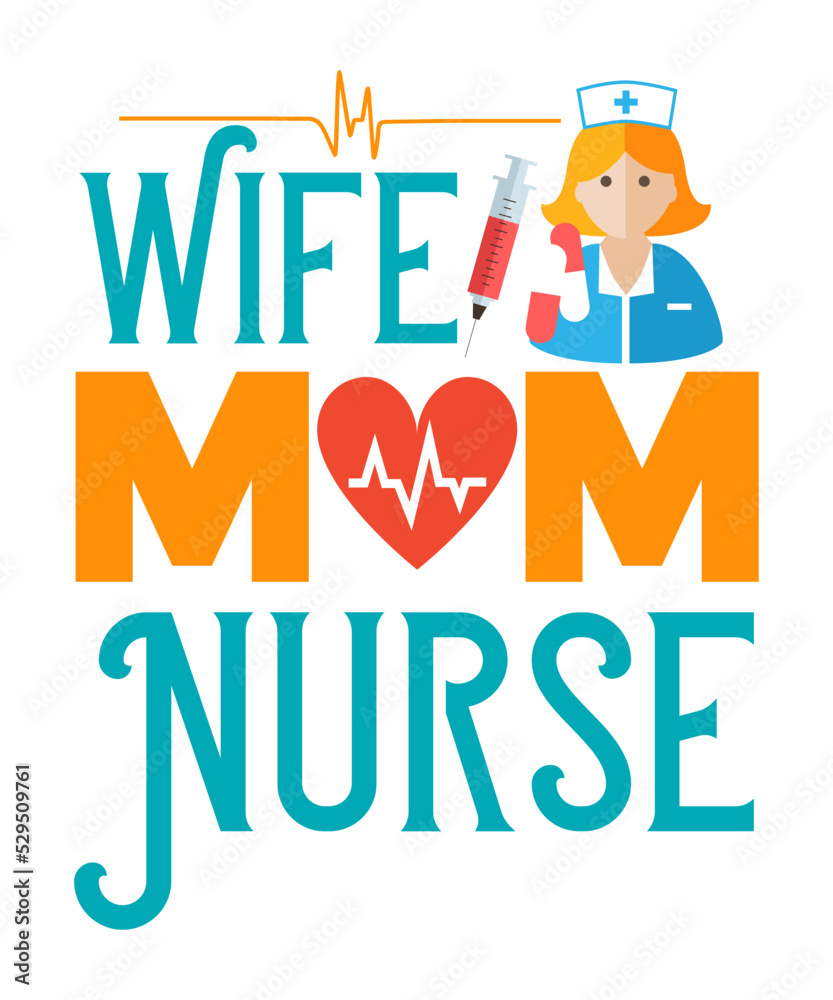 Vetor do Stock: Nurse Svg Design,Nurse SVG Bundle, Nurse Quotes SVG ...