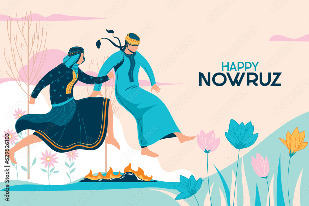 Two girl jumping over fire, and other ways to celebrate nowruz mean ...