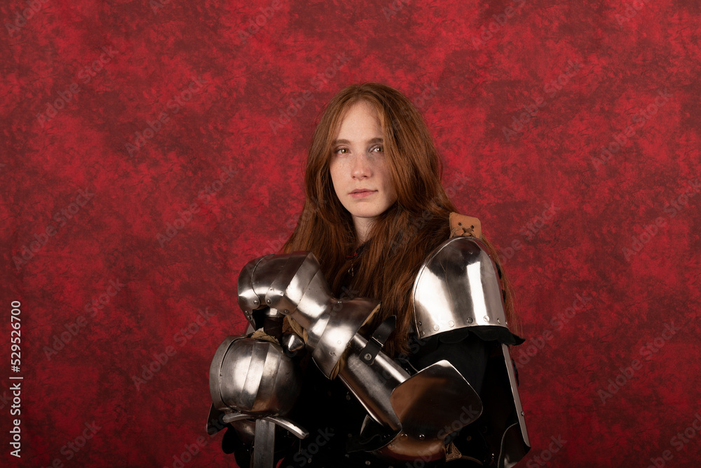 History of the Middle Ages. Portrait of a beautiful medieval female ...