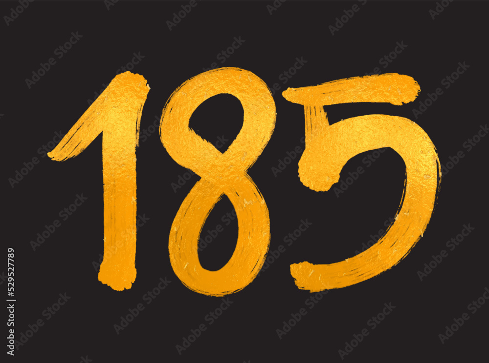 185 Number logo vector illustration, 185 Years Anniversary Celebration ...
