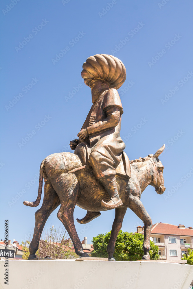July 2022 Akşehir : the place where Nasreddin Hodja lived, has an ...