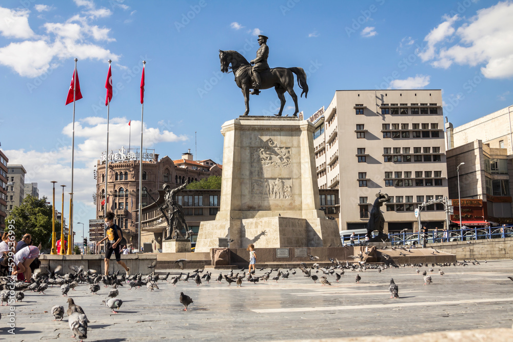 Ankara-Turkey, July, 2022: Victory Monument "Zafer Aniti" in Turkish ...