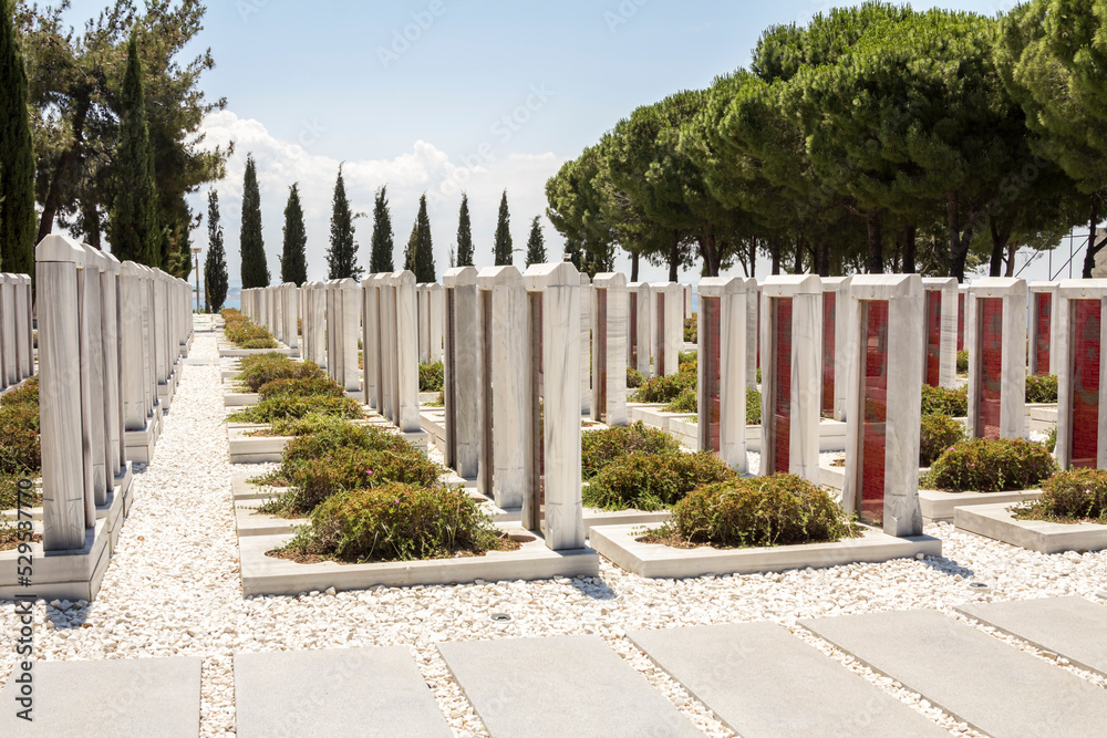 CANAKKALE, TURKEY - June, 2022: Canakkale Martyrs Memorial military ...