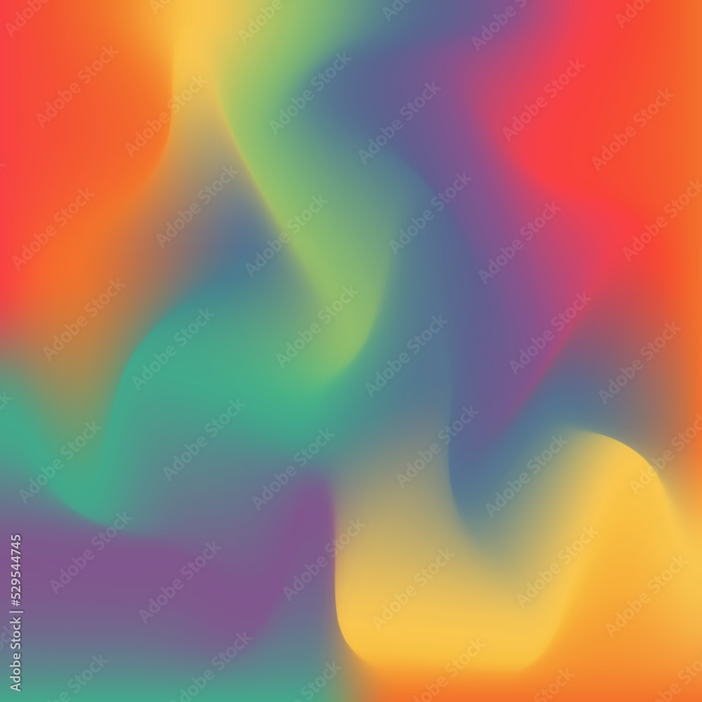 Trendy Minimalistic Fluid Blurred Gradient Background. Modern Backdrop ...