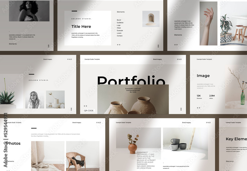 Portfolio Layout Stock Template | Adobe Stock