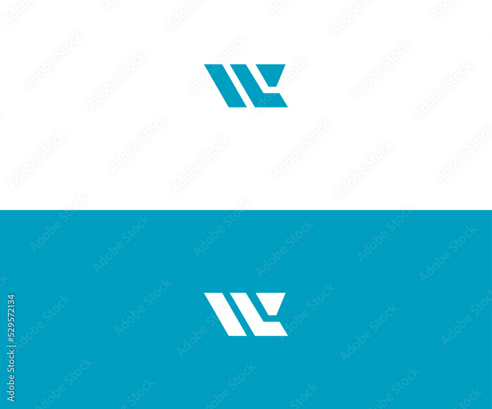 WL, LW, W initial logo monogram designs modern vector templates Stock ...