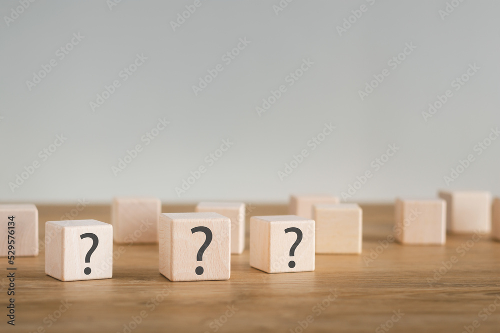 Cube with question marks, Asking Questions, Frequently Asked Questions ...