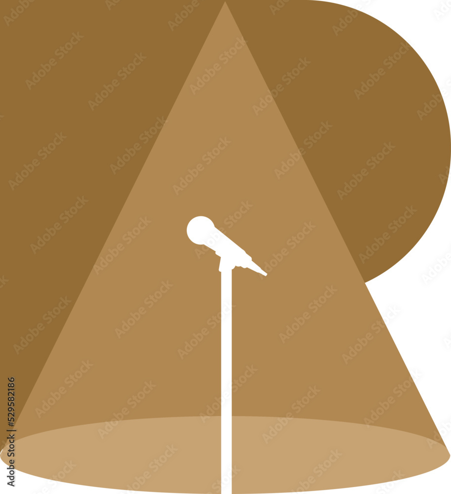 Vetor de Letter R logo monogram stage podium microphone rostrum vector ...