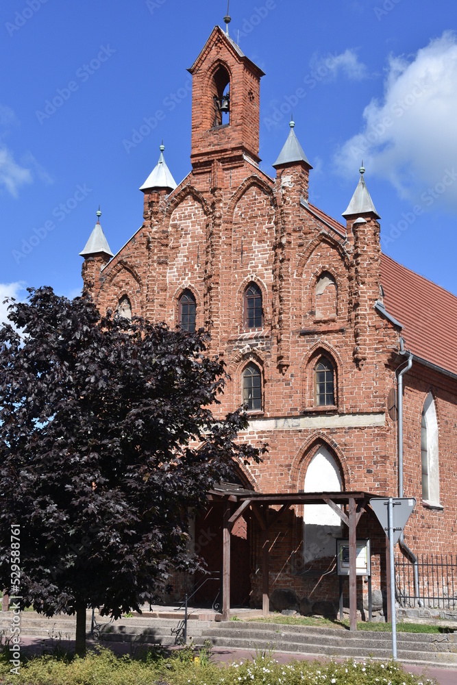 Braniewo, miasto, na, Warmii, zabytki, atrakcje, architektura, Stock ...