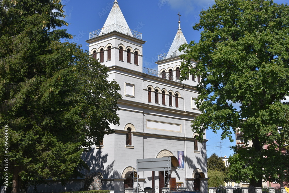 Braniewo, miasto, na, Warmii, zabytki, atrakcje, architektura, Stock ...