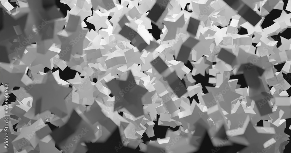 3d shapes floating in space made in blender Stock Illustration | Adobe ...
