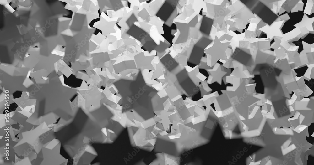 3d shapes floating in space made in blender Stock Illustration | Adobe ...