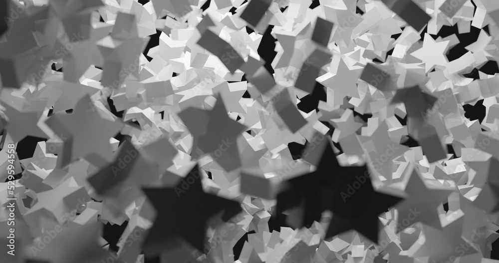 3d shapes floating in space made in blender Stock Illustration | Adobe ...