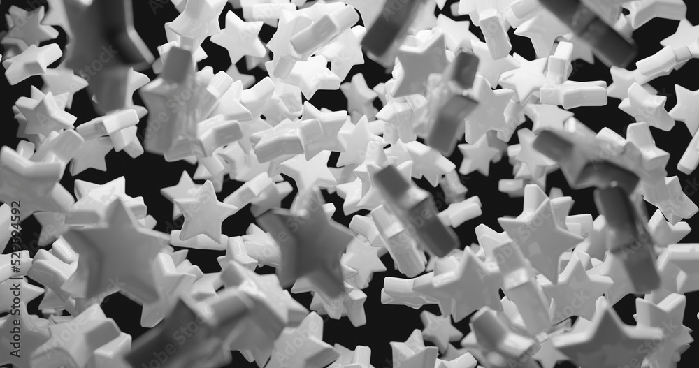 3d shapes floating in space made in blender Stock Illustration | Adobe ...