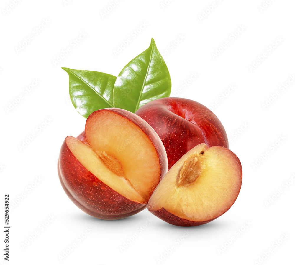 Poster Fresh Red plum isolated on transparent background (.PNG) – Wall Art | UkPosters