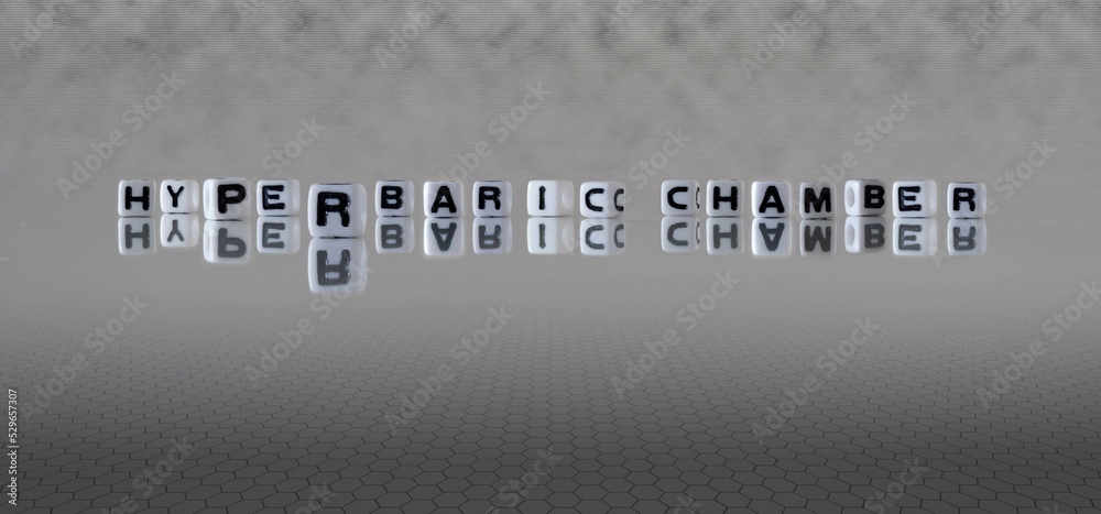 hyperbaric chamber word or concept represented by black and white ...