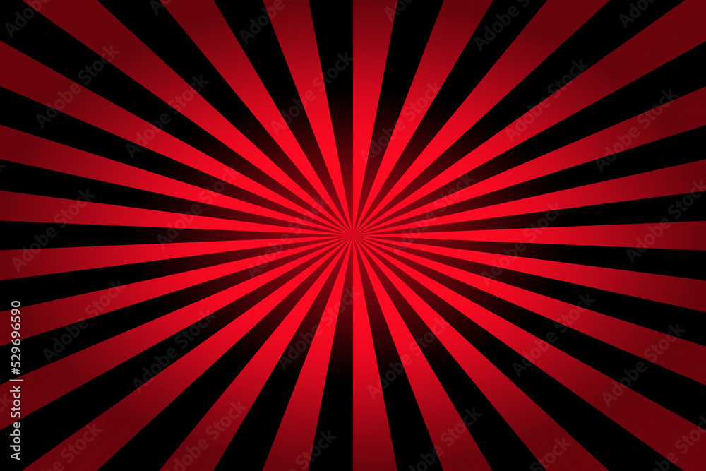 Red - Black Starburst Background Stock Illustration | Adobe Stock