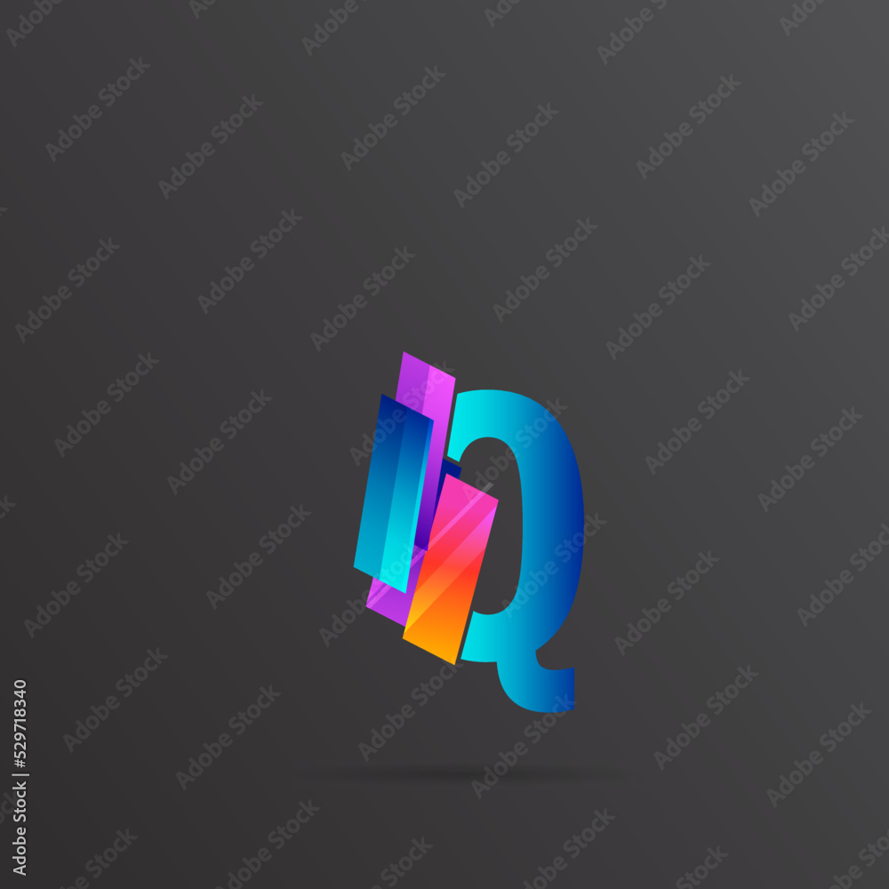 Logo Letter Icon Design Template Elements in Vector, letter logo Q ...