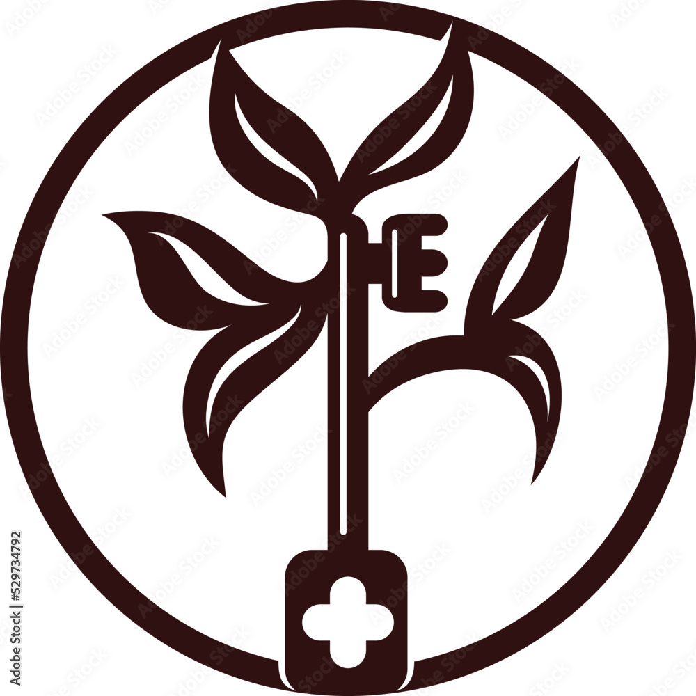 Key Tree Logo, art vector design Stock Vector | Adobe Stock