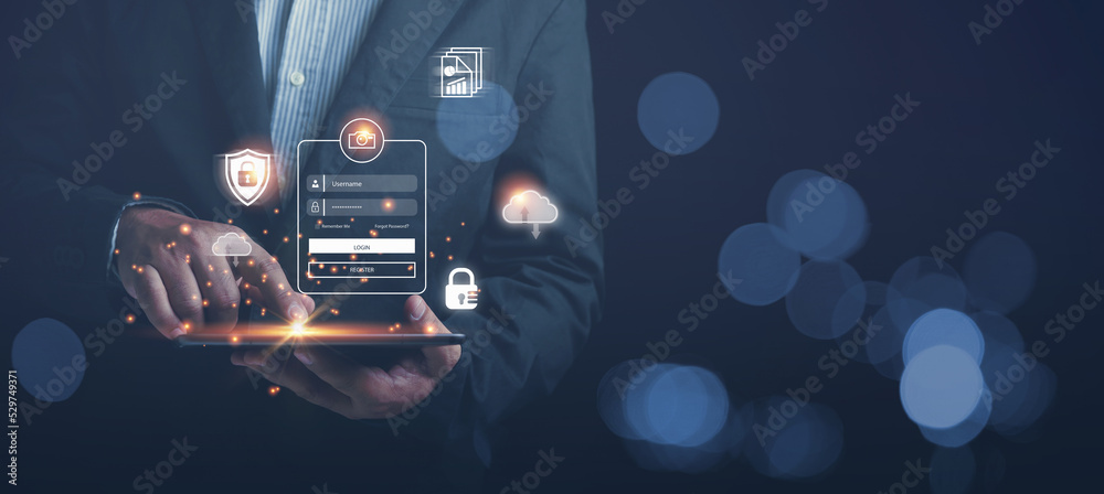 Personal information is safe and must be logged in using a password ...