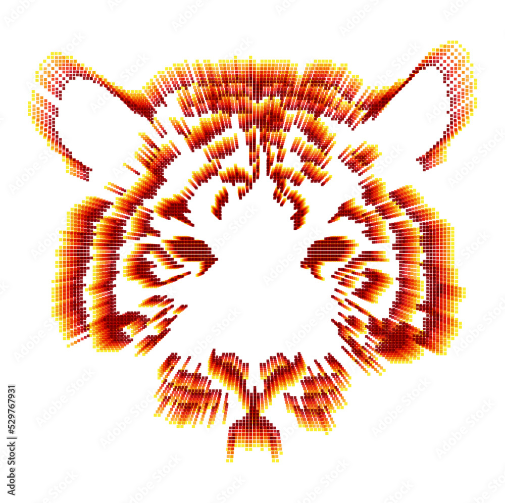 Diseño de tigre a base de Diseño de tigre a base de