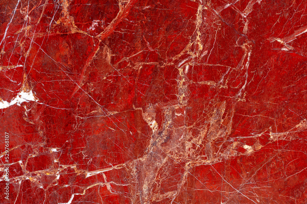 Red Jasper. Material for unique interior, exterior design decoration. Semiprecious stone for ...