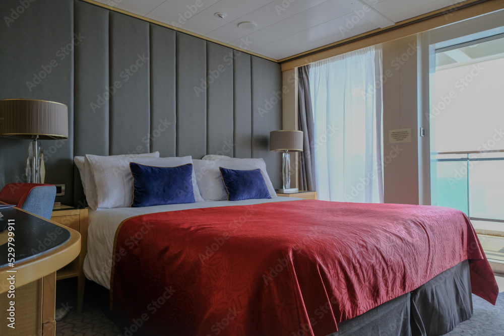 Luxurious ocean view or oceanview or outside balcony veranda cabin ...
