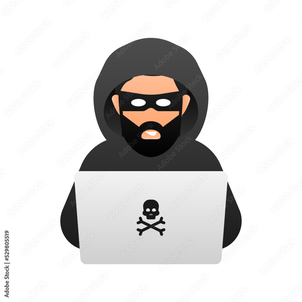 Hacked, great design for any purposes. Internet technology. Cyber crime ...