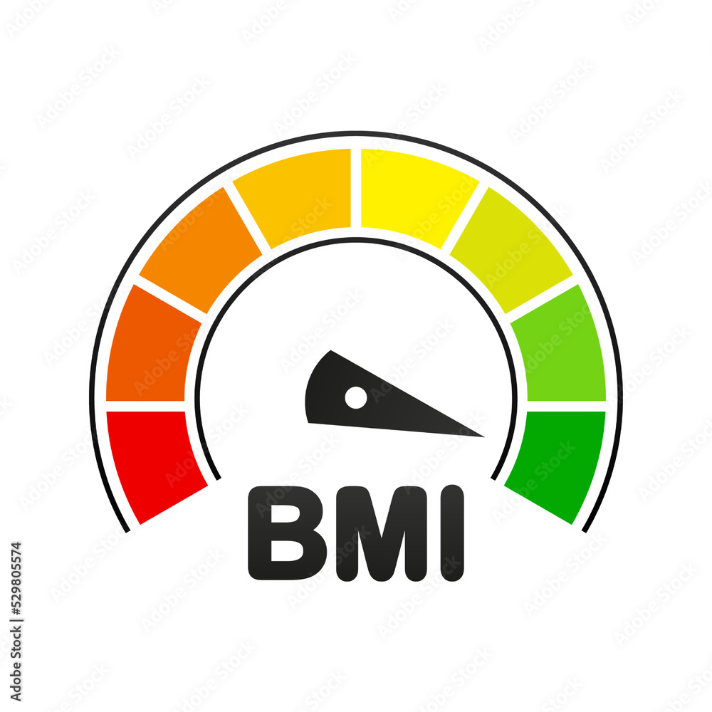 Cartoon illustration with bmi. Cartoon vector illustration. Medical ...