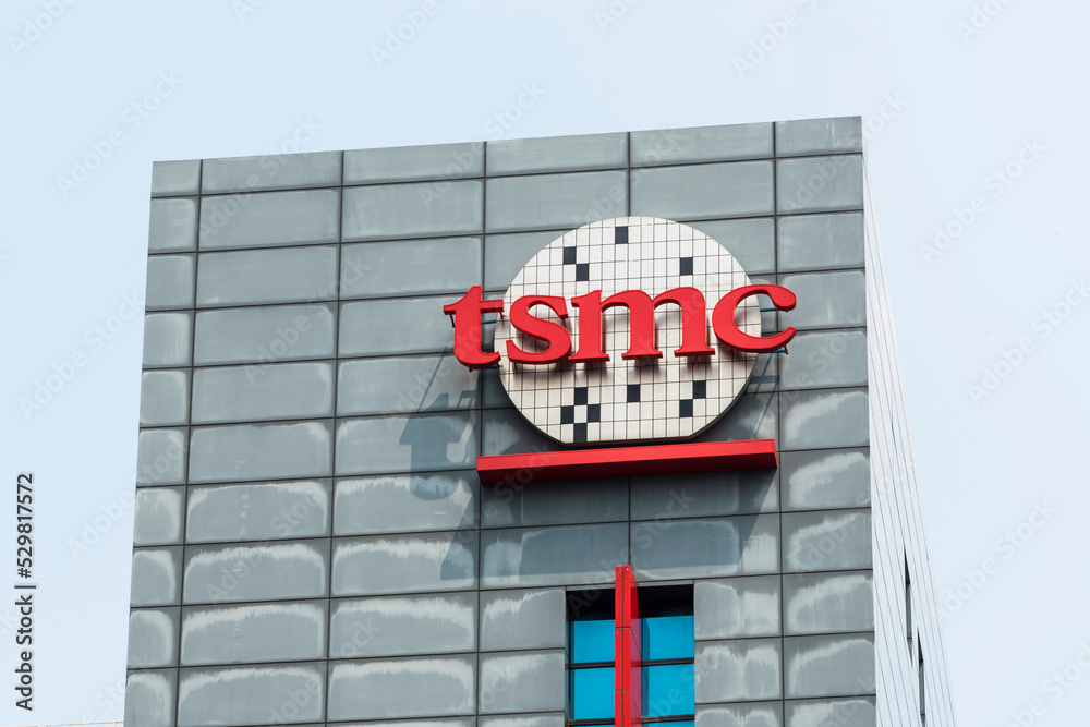 Tainan, Taiwan- September 30, 2021: Taiwan Semiconductor Manufacturing ...