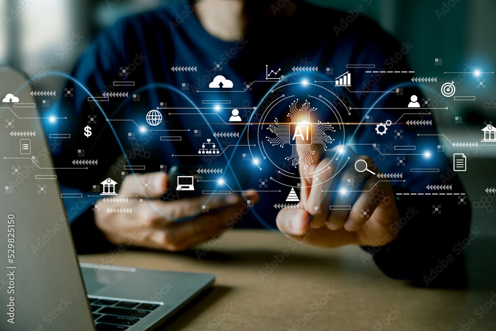 AI learning and business artificial intelligence, modern ...