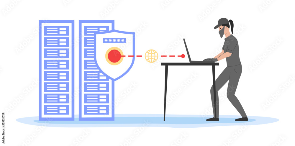 Hacker Attack and Cyber Criminals Phishing Stealing private Personal ...